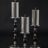 Messing lysestager, 23 cm. Sæt af 2 stk | Nr. dg3378 | DPH Trading